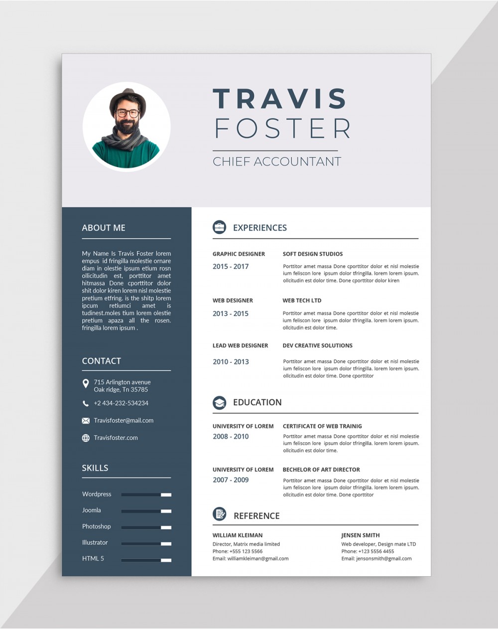 Ready Resume Template - InfoGraphic CV